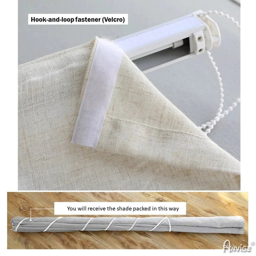 Anvige Flat Roman Shades,Hardware For Installation Included,Window Tre ...